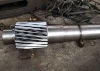 China 18CrNiMo7 Forged Steel Helical Spline Transmission Gear Shaft with 58-62HRC Hardness and ISO 6 Grade Accuracy for sale