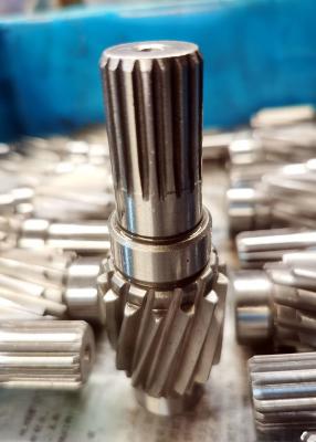 China 20CrMnTi Steel Single Helical Pinion Gear Shaft with 68 Teeth and Module 7 for Industrial Applications for sale