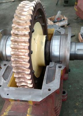 China 350KG Worm Gear Speed Reducer Set with 55:1 Ratio and 58-62 HRC Hardness for Industrial Applications for sale