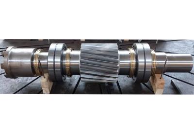 China Right Hand Helix Gear Drive Shaft DIN 17CrNiMo6 Forging Steel Module 16 22 Teeth for sale