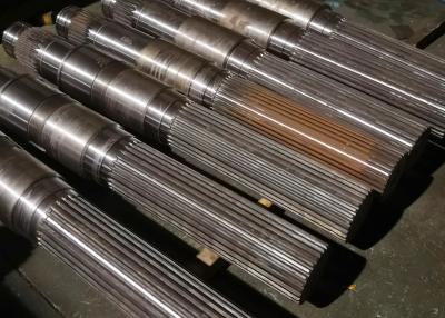 China Forged 42CrMo Steel Spline Gear Shaft with 58-62HRC Hardness and ISO 6-7 Grade Accuracy for sale