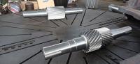 China Custom SAE 4340 Steel Herringbone Gear Shaft 22 Tooth Induction Hardened 45-50 HRC Gear Grinding ISO 6 Grade for sale