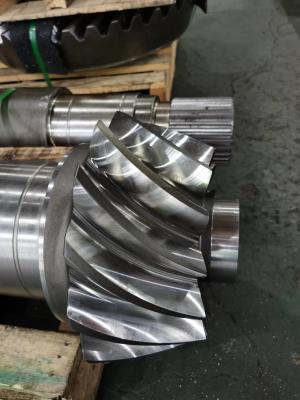 China Customized Gleason Gear Milling and Teeth Grinding Process for Left Hand Spiral Bevel Gear Set for sale