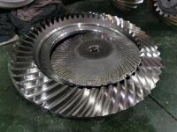 China 17CrNiMo6 Gleason Spiral Bevel Gear Set for High Precision Teeth Grinding 2000mm Max Diameter for sale