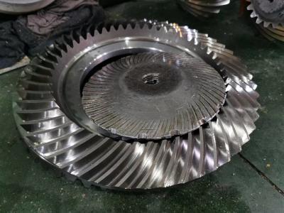 China 17CrNiMo6 Gleason Spiral Bevel Gear Set for High Precision Teeth Grinding 2000mm Max Diameter for sale