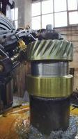 China Custom Double Helical Gear Pinion Hobbing Service 70mm ISO 8-9 Grade 35 Teeth for sale