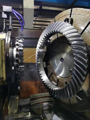 China SAE 4320 Steel Spiral Bevel Gear 20 Module 53T Gleason Type High Precision Transmission Gear Milling for sale