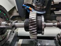 China Steel Grinding Single Helical Gear High Speed Train Transmission 17CrNiMo6 ISO 6 Grade Module 7 for sale