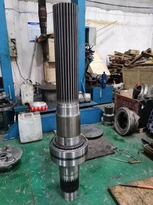 China DIN 5480 Main Involute Spline Gear Shaft 2220mm 50HRC Coal Heading Machine Transmission Parts for sale