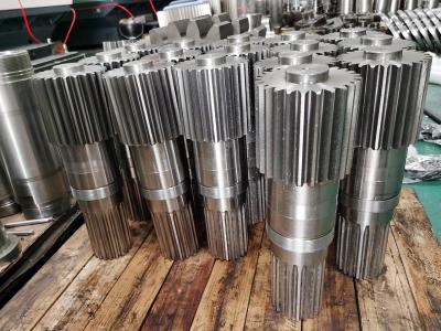 China Planetary Gear Output Spline Shaft 58-62 HRC Carburized Forging Steel ISO 6-7 Grade for sale