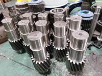 China CNC Machined Transmission Gear Shaft Steel Polished ±0.01mm Tolerance Custom Length for sale