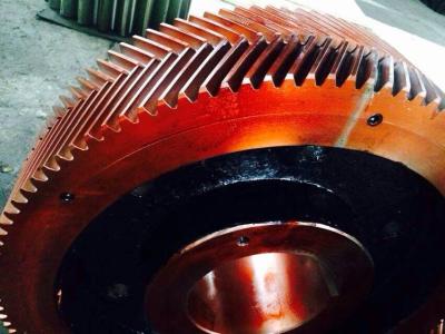 China 158 Tooth Herringbone Gear 2200mm Length Steel ISO 8-9 Grade for Heavy Duty High Speed Applications for sale