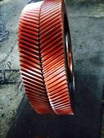 China Customized Herringbone Gears with 20° Helix Angle 55 Teeth Width and 158 Tooth Number for sale