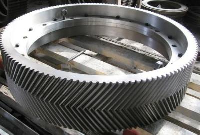 China AISI 4340 Steel Assembled Herringbone Gear Transmission Parts with 12 Module and 90mm Face Width for sale
