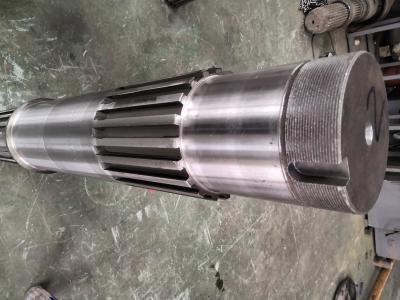 China Custom Rectangular Spline Shafts 1730mm Length with ISO 6-7 Grade Accuracy and 58-62HRC Hardness for sale