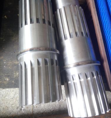 China Custom Spline Gear Shaft 58-62 HRC Surface Hardness Spline Milling ISO 6-7 Grade for sale