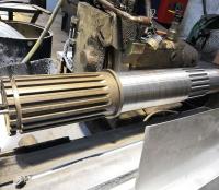 China Custom Spline Gear Shaft M10 Module 58-62HRC Carburized Steel Milling Grinding for sale