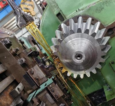 China Straight Bevel Gear Module 10 21 Teeth Induction Hardened Carburizing Heat Treatment for sale