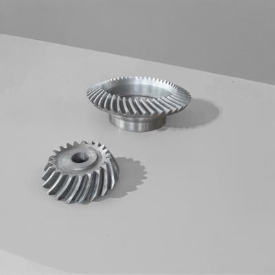 China Custom Spiral Bevel Gear Milling and Teeth Grinding ISO 6 AGMA 11 Precision for sale