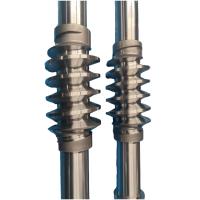 China Custom Worm Shaft and Worm Gear Helical Teeth Smooth Low Noise Transmission ISO 6 Grade 58-62HRC for sale