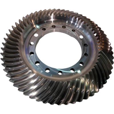 China Custom Spiral Bevel Gears ISO 6 Grade 58-62HRC for Aerospace and Heavy Duty Trucks for sale