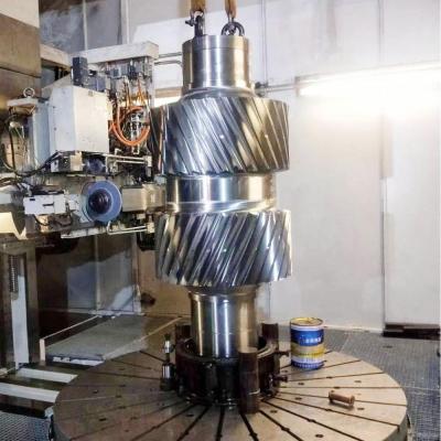 China Custom 28 Module Double Helical Gear Shaft with 97 Teeth and 260-300HB Hardness for Industrial Applications for sale
