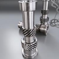 China CNC Machined Helical Gear Shaft ISO 6 Grade 58-62HRC for Heavy Load High Speed Transmission for sale