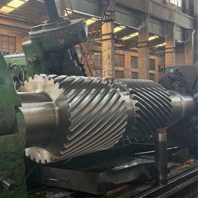 China Steel Double Helical Gears ISO 8-9 260-300HB for High-Power Transmission for sale