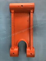 China 8076541 Ex200 Hitachi Excavator Bucket Link Orange Steel H Link for sale