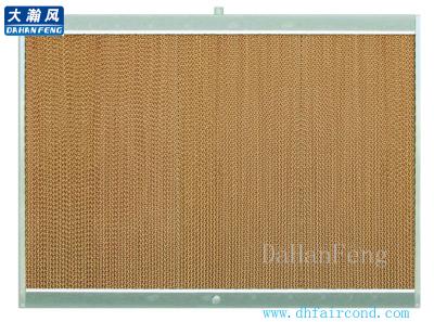 China Evaporative Cooling Pad with Aluminum Frame for Air Cooler 600mm x 600mm x 100mm for sale