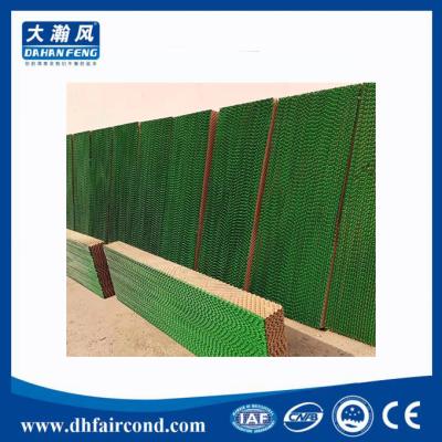 China Evaporative Cooler Filter Pads 100mm 150mm Thickness Honeycomb Cooling Media for Industrial Greenhouses for sale