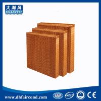 China Evaporative Cooler Filter Pads 100mm 150mm Thickness Honeycomb Cooling Media for Industrial Greenhouses for sale