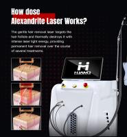 China 10.4 Inches Real Color Touch Screen 755nm Alexandrite Laser Hair Removal Machine for sale