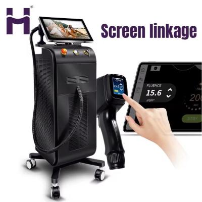 China 3 Wavelength Diode Laser Hair Removal Machine 1200w 1600w 3d Triple Diode Laser 755 808 1064 Titanium for sale