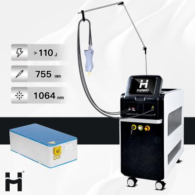 China Fast Hair Removal Machine with MDSAP HUAMEI Fiber Laser 755nm 1064nm Pro Plus 2024 for sale