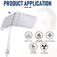 China Za Plugs Type Huamei Facial Therapy Lamp Led Light Facial Photon Therapy Skin Care PDT Machine Skin Tightening for sale