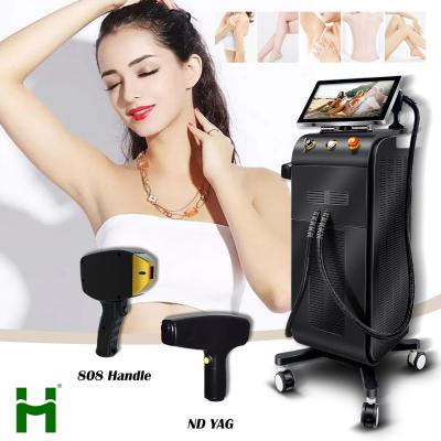 China Tattoo Removal 2024 2 in 1 Diode Laser Hair Removal Machine with Q Switched ND YAG Laser for sale