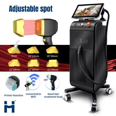 China 755 808 1064 Diode Laser Hair Removal Machine with 15.6 Inch True Color LCD Touch Screen for sale