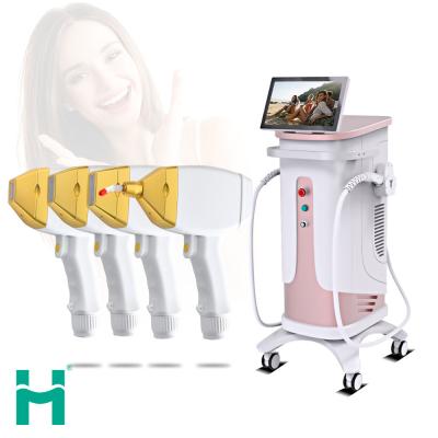 China 2024 HUAMEI Big Power Ice Titanium Platinum Laser Hair Removal Machine for Commercial for sale