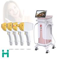 China Ice Titanium Diode Laser 755 808 1064 Laser Hair Removal Machine for Professional for sale