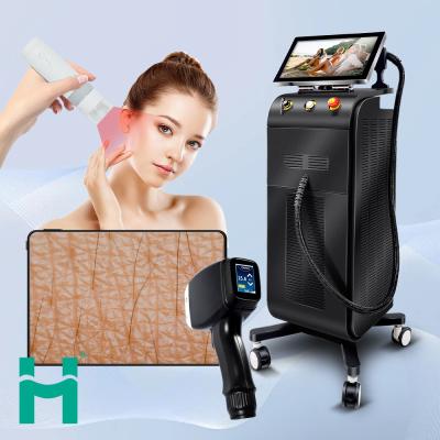 China 755nm Wavelength Tria Laser Hair Removal Machine with 1000W Power and Cooling System for sale