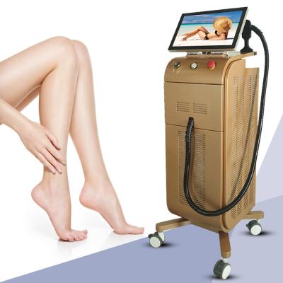 China 2023 Medical Painless Ice Platinum Titanium 755 808 1064 Diode Laser Hair Removal Machine for sale