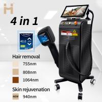 China Long Work Life Strong Ice Cooling Titanium Laser Hair Removal Machine 755 808 1064 Nm for sale