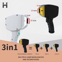 China Spot Size 12*12mm/10*20mm/12*35mm Titanium 2000 3000W 3 Waves Diode Laser Hair Removal for sale