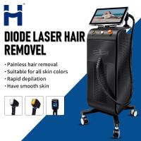 China Stationary Diode Laser Hair Removal Machine 2023 NEWEST Ice Titanium Fast Painless for sale