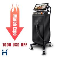 China Huamei 3 Wave Diode Laser Hair Removal Ice Titanium Laser Machine with 1 or 2 Handles for sale