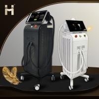 China 15.6 Inch Touch Screen Dual Head Laser Diode Hair Removal Machine with Titanium Ice for sale
