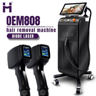 China Hair Removal Huamei Laser Ice Titanium 808nm Diode Laser Machine with True Color Screen for sale