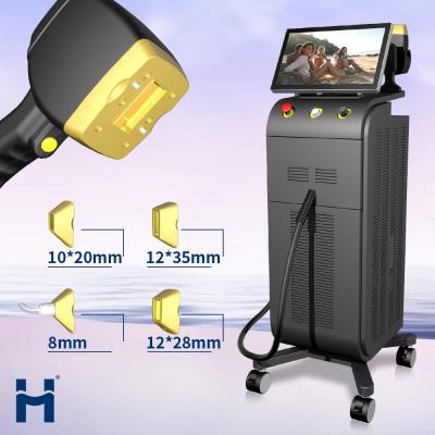 China HUAMEI LASER 755nm 808nm 1064nm Diode Laser Titanium Trio Laser Hair Removal Solution for sale