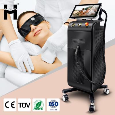China 3 Wavelength 755/808/1064nm Powerful Diode Laser Hair Removal Machine for Smooth Skin for sale